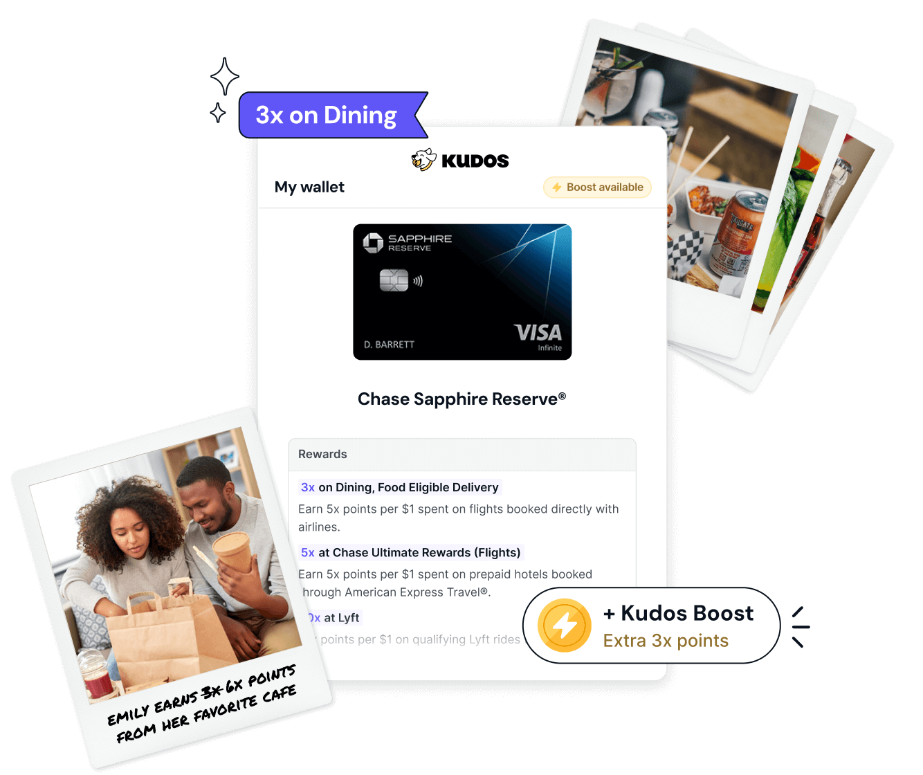 Kudos - Earn more credit card rewards, points and cash back