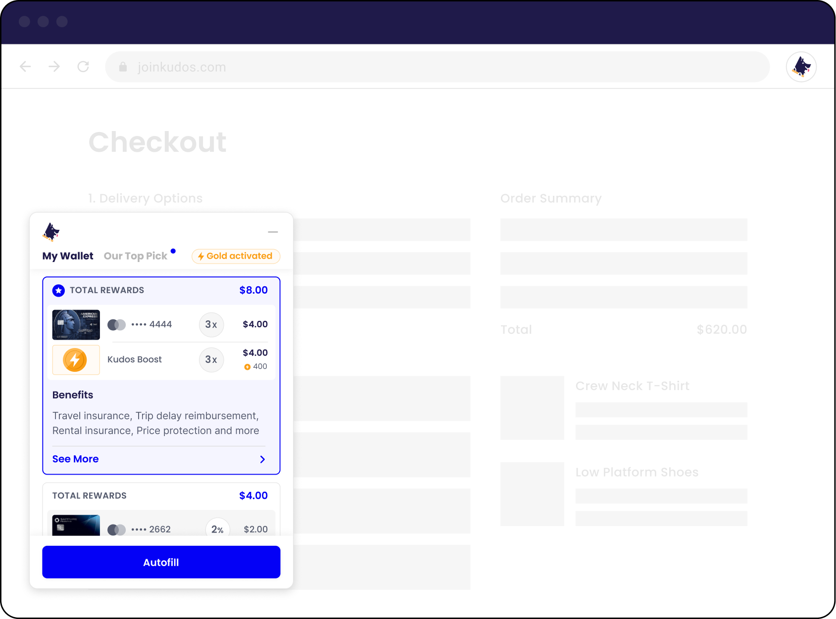 Kudos - Smart Wallet